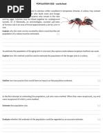 AP Biology Population Ecology Problems | PDF | Mouse | Population