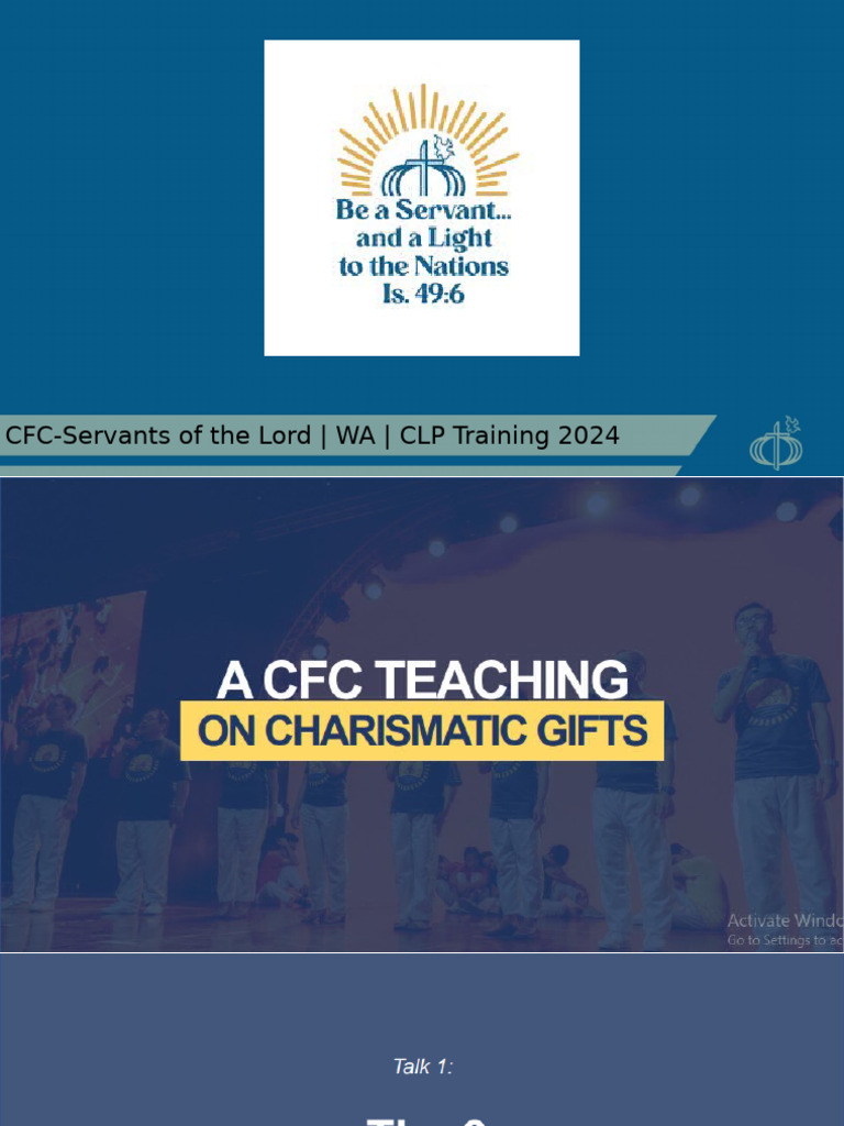 CFC-SOLD Tounges Workshop - Teachings On Charismatic Gifs (S) | PDF ...