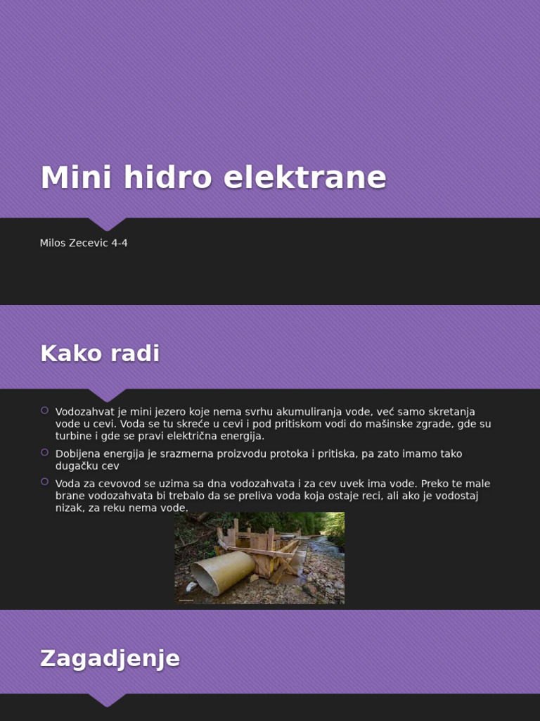 Mini Hidro Elektrane | PDF