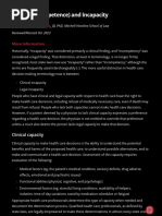 Appelbaum Criteria for Patient Capacity | PDF | Dementia | Medical ...