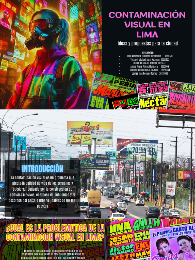 Contaminación Visual en Lima: Impactos y Soluciones | PDF | Publicidad ...