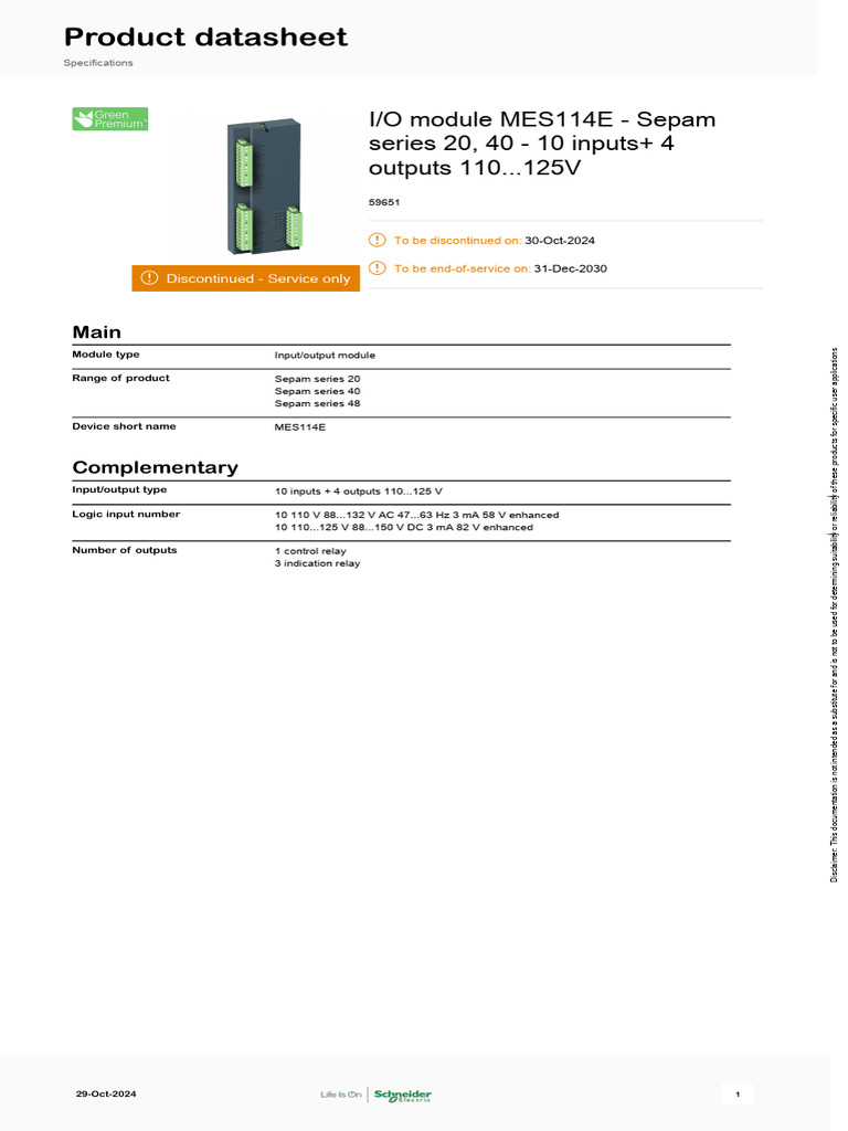 Schneider Electric - Sepam-Serie-20 - 59651 | PDF | Relay ...