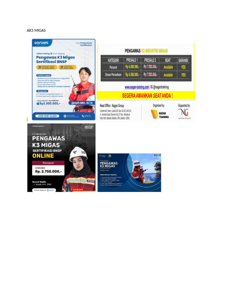 Harga Training + Comparing | PDF