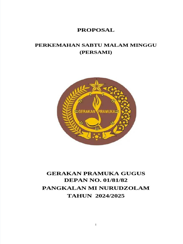 Proposal Persami TH 2024 2025 | PDF | Karier & Perkembangan | Pengembangan Diri
