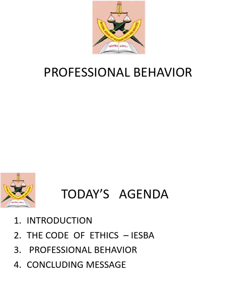 Professional Behaviour | PDF | Confidentiality | Profession
