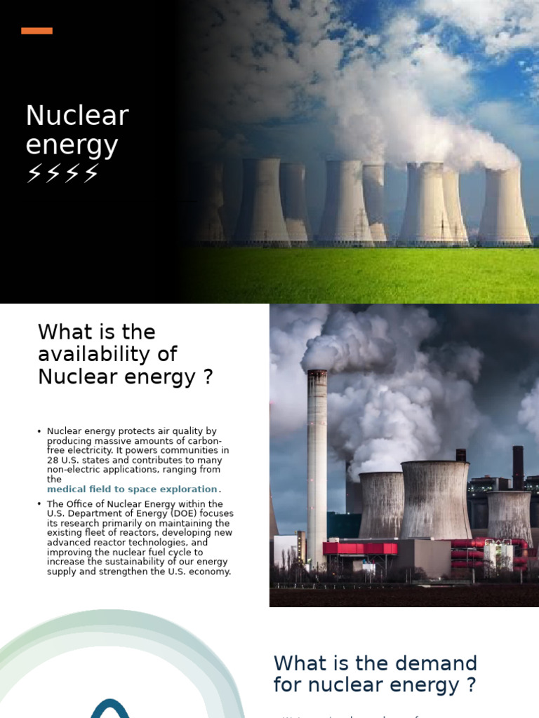 Nuclear Energy | PDF | Nuclear Power | Electricity Generation