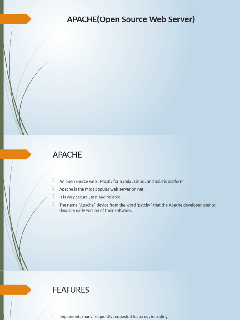 APACHE (Open Source Web Server) | PDF | Computers