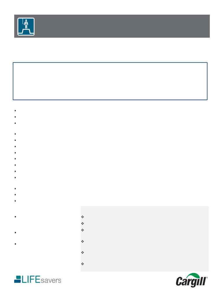 LIFEsaver Single Point Lesson - Working at Height (INA) | PDF