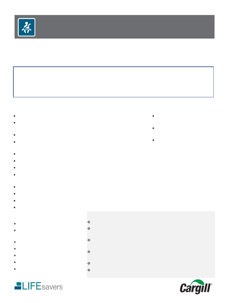 LIFEsaver Single Point Lesson - Vehicle Safety (INA) | PDF | Teknologi & Rekayasa