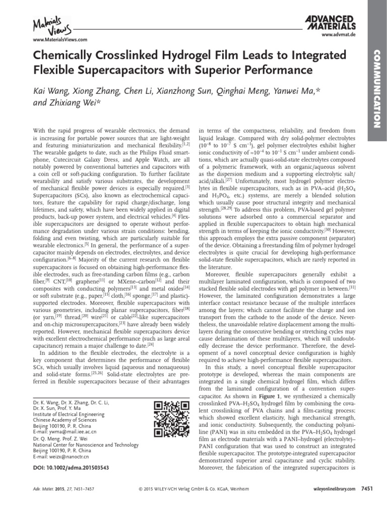 adma.201503543 | PDF | Physical Sciences | Physical Chemistry