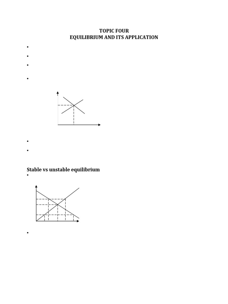 TOPIC FOUR Equilibrium and Its Application | PDF | Economic Equilibrium ...