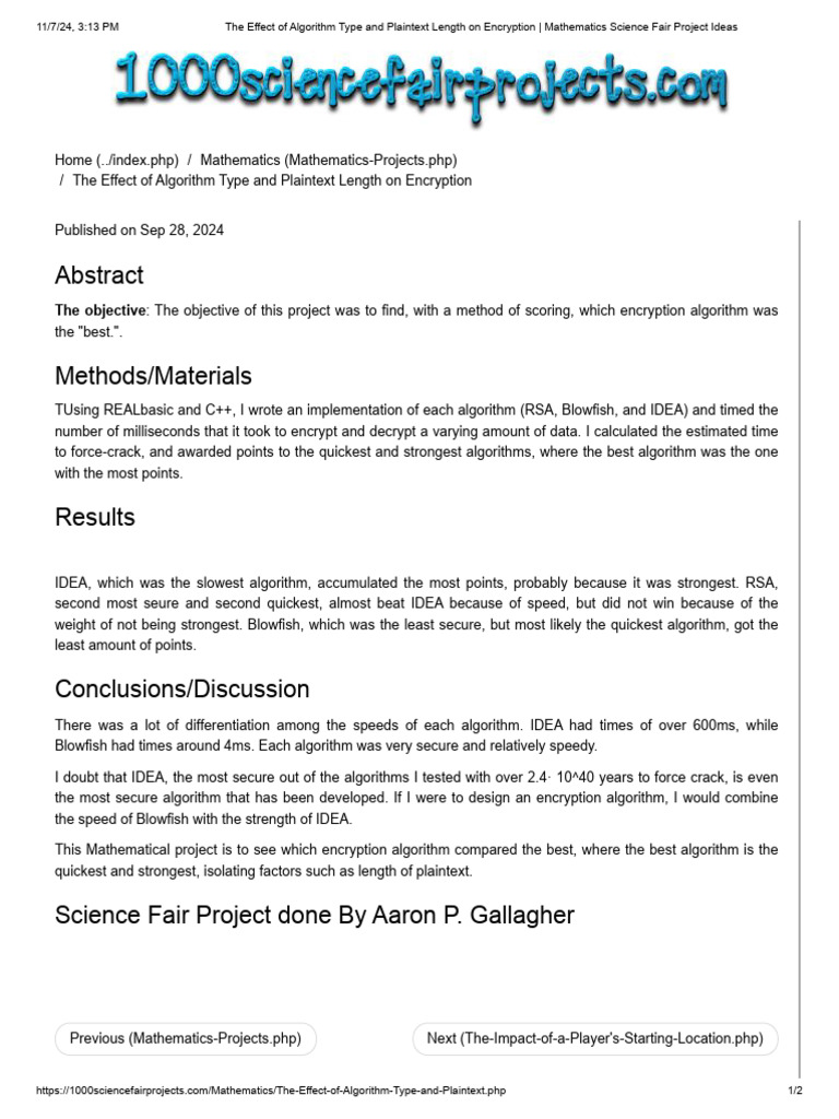 The Effect Of Algorithm Type And Plaintext Length On Encryption