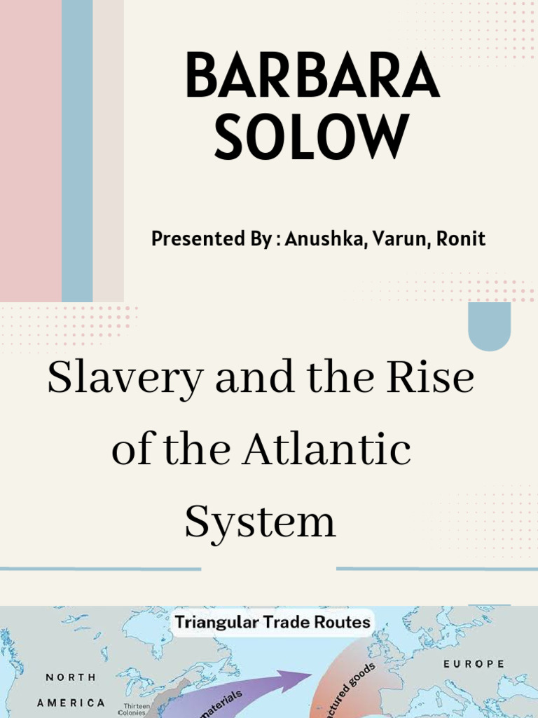 Barbara Solow - 20241018 - 233448 - 0000 | PDF | Atlantic Slave Trade ...
