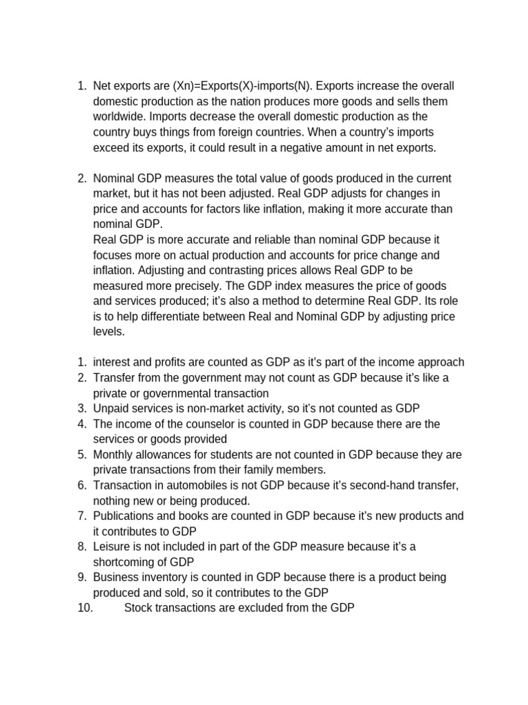 GDP Assignment | PDF