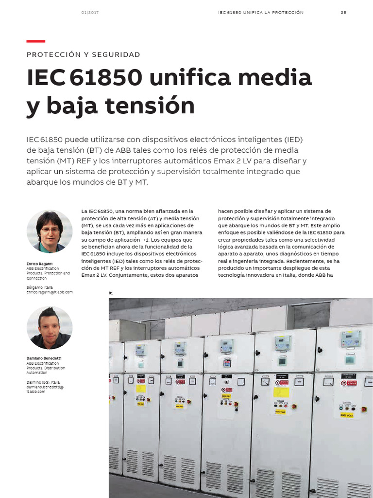 Abb - IEC 61850 Unifica MT y BT | PDF | Cambiar | Relé