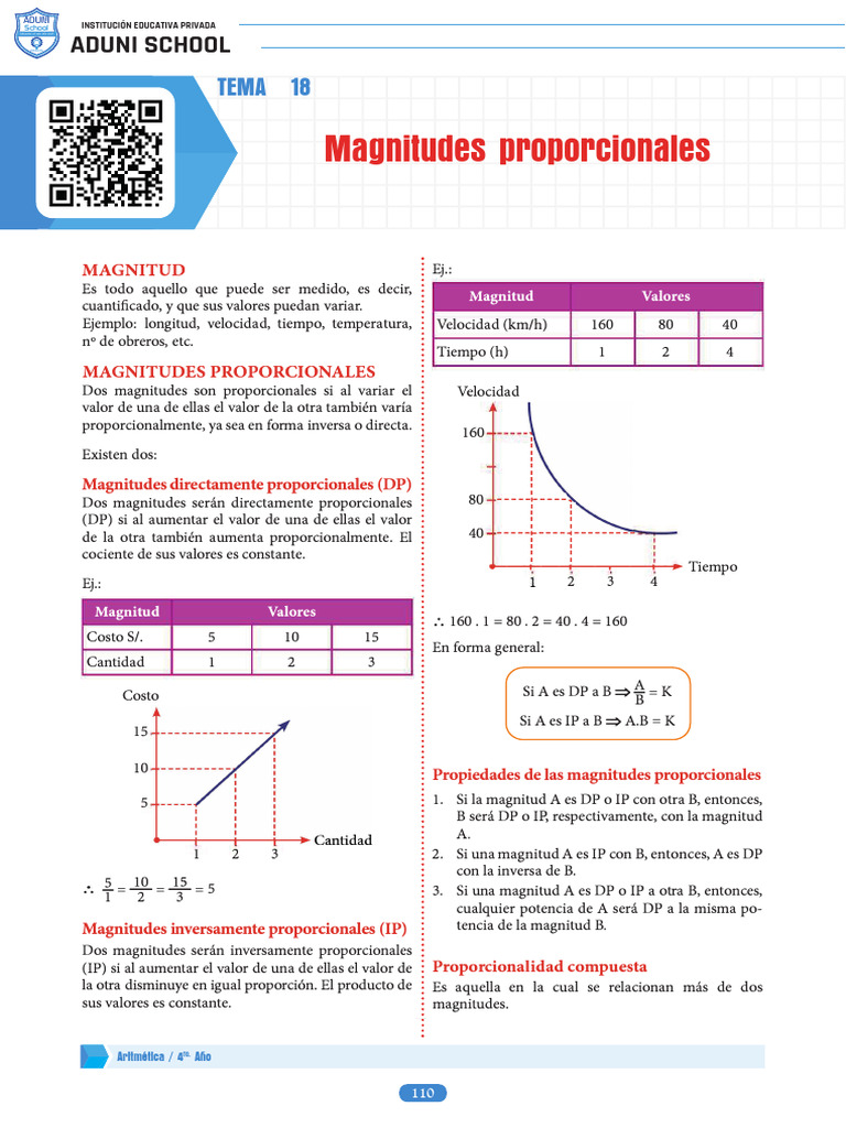 Ar07 - T Magnitudes Proporcionales | PDF | Física | Matemáticas