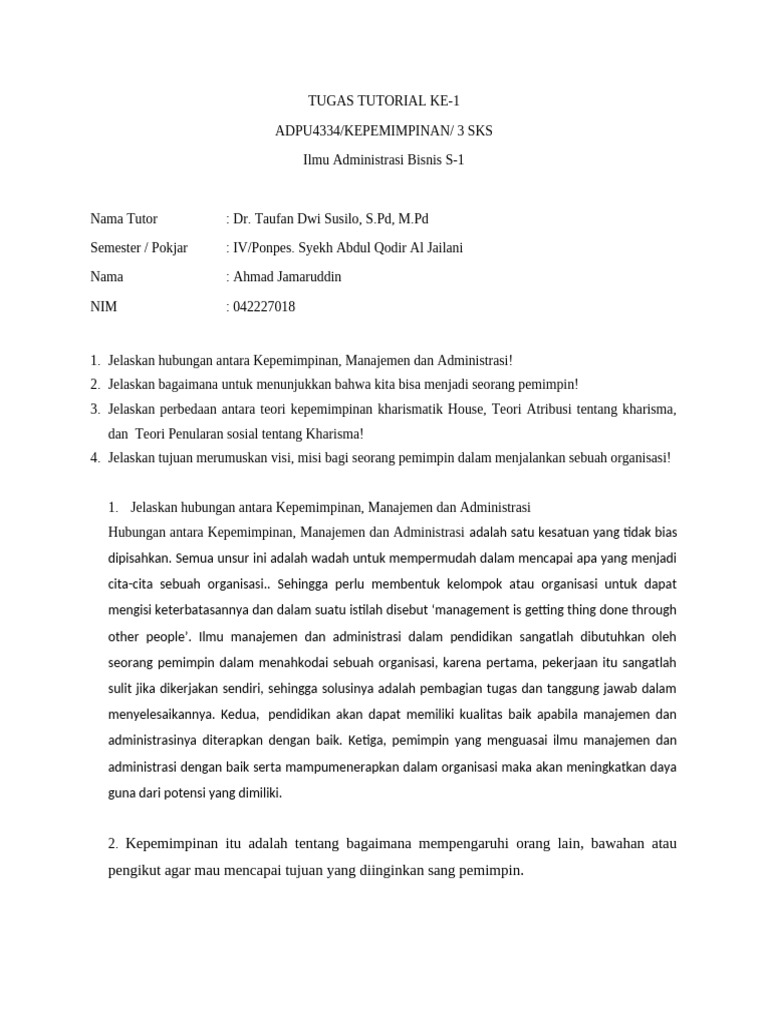 Tt1 Ahmad Jamaruddin | PDF