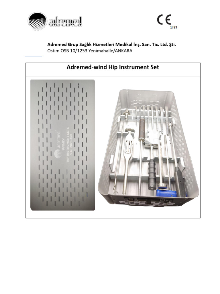 3 Hip Instrument Set | PDF