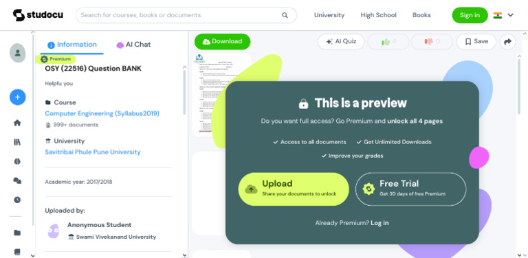 OSY (22516) Question BANK - Question Bank (I Scheme) Name of Course - Operating System (OSY ...