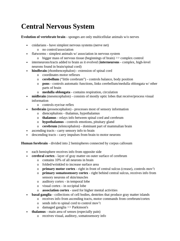 SAT-Biology - Nervous System | PDF | Neurotransmitter | Action Potential