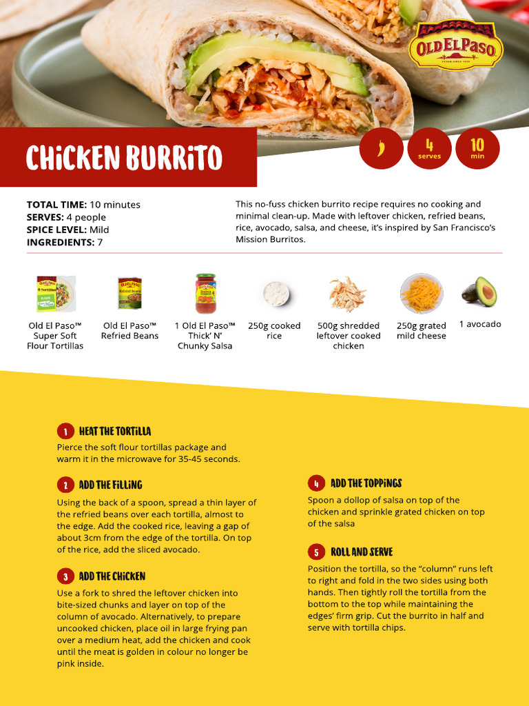 How To Make A Burrito | PDF | Burrito | Foods