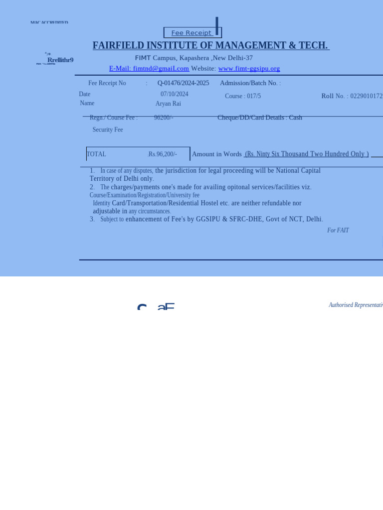 Receipt | PDF