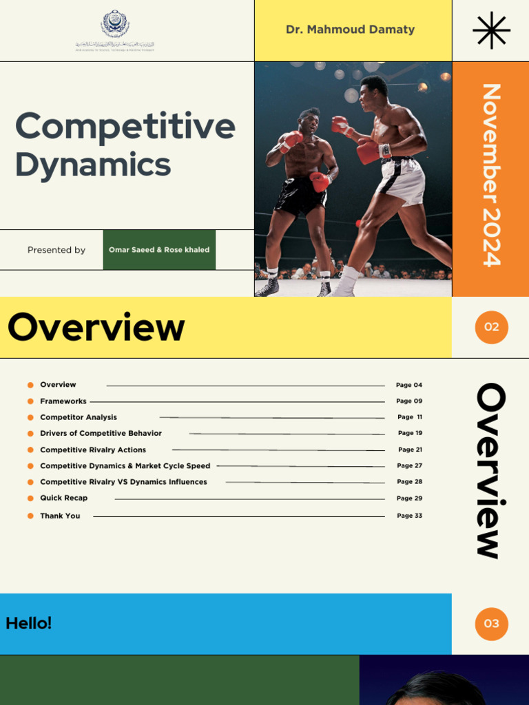 Competitive Dynamics and Competitive Rivalry | PDF | Game Theory ...