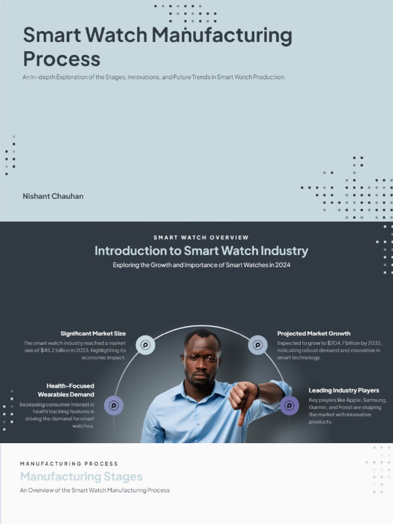 Smart Watch Manufacturing Process | PDF