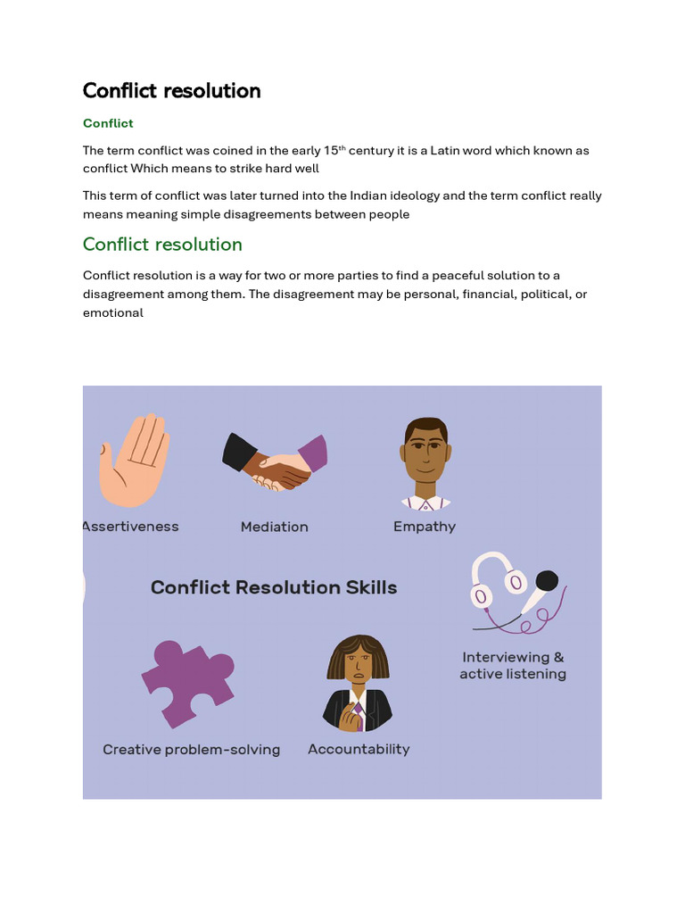CONFLICT MANAGEMENT | PDF | Conflict (Process) | Conflict Resolution