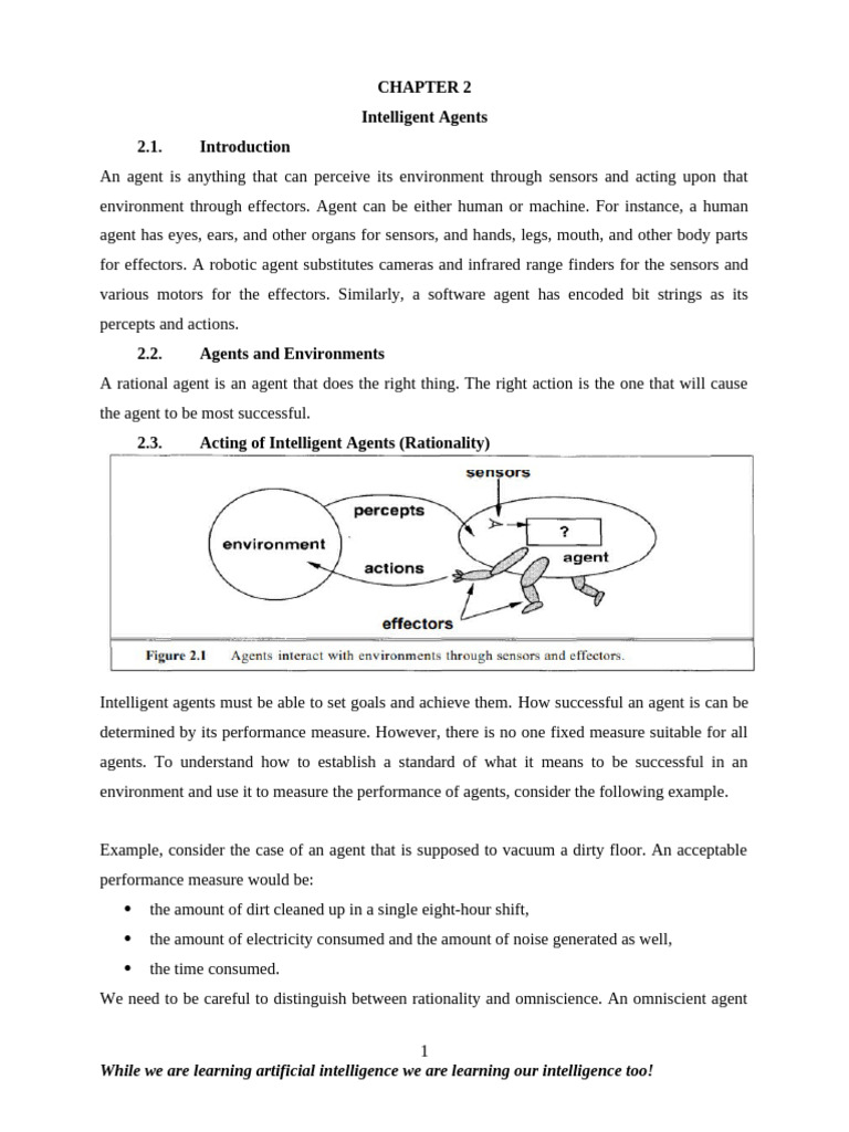 Artificial Intelligence Ch2 | PDF | Artificial Intelligence | Intelligence (AI) & Semantics