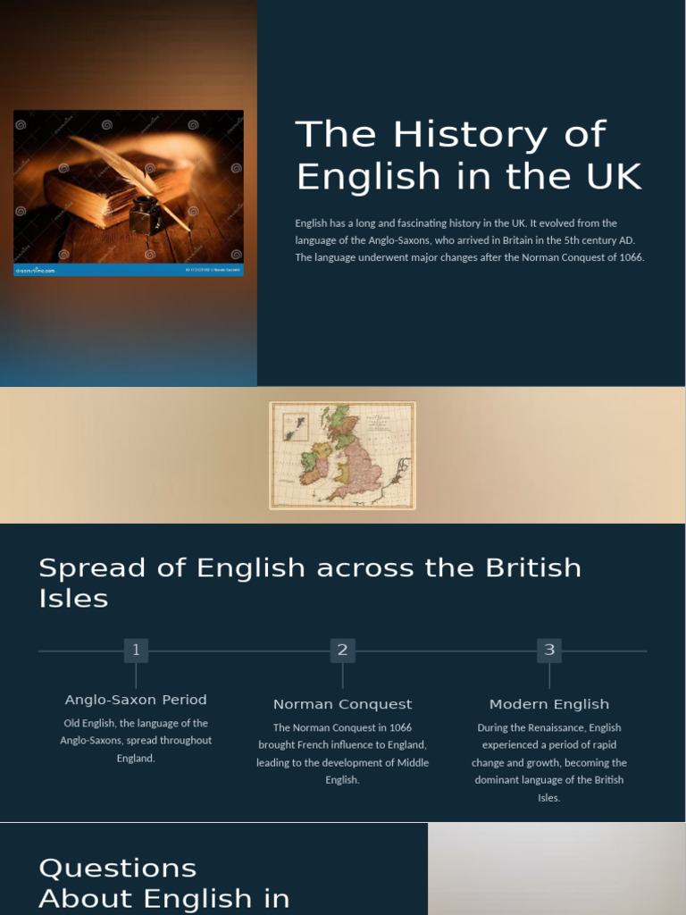 Evolution of English in the UK | PDF