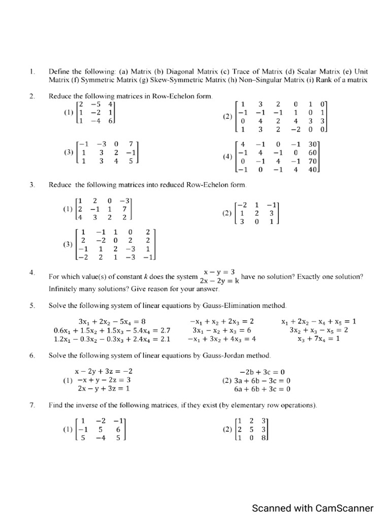 4th feb matrics Practise Examples | PDF