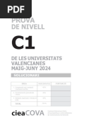 Certificat de Nivell de Suficiència de Català (C1) : Model D'examen | PDF