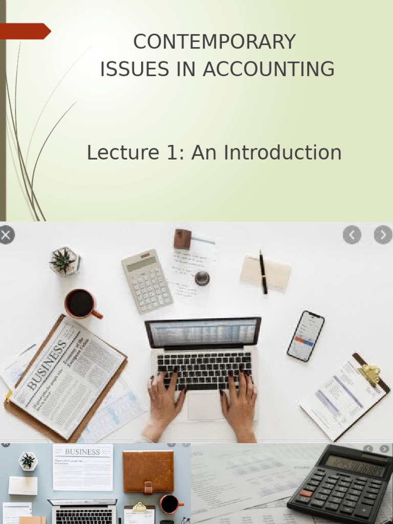 Contemporary Issues in Accounting Overview | PDF | Accounting ...