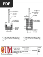 CHB Wall Footing Details and Reinforcement | PDF