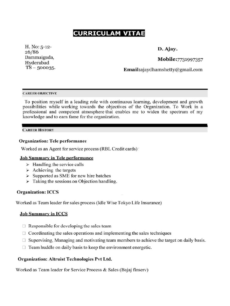 Resume1 Page-0001 | PDF