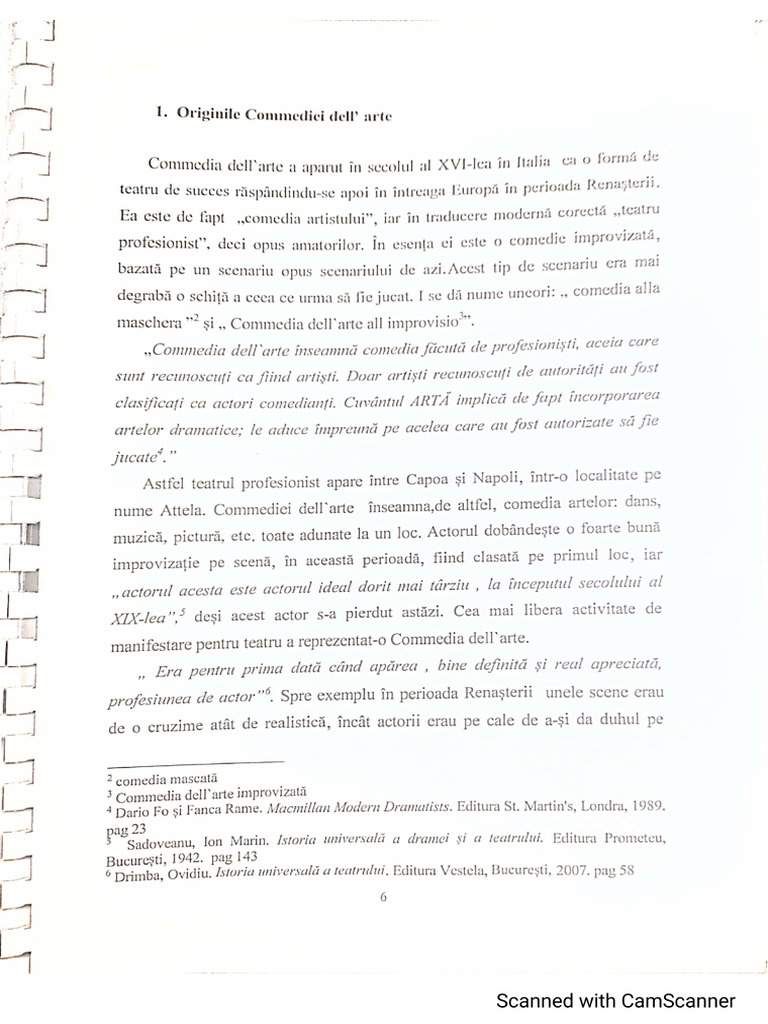 Material - Commedia Dell Arte | PDF