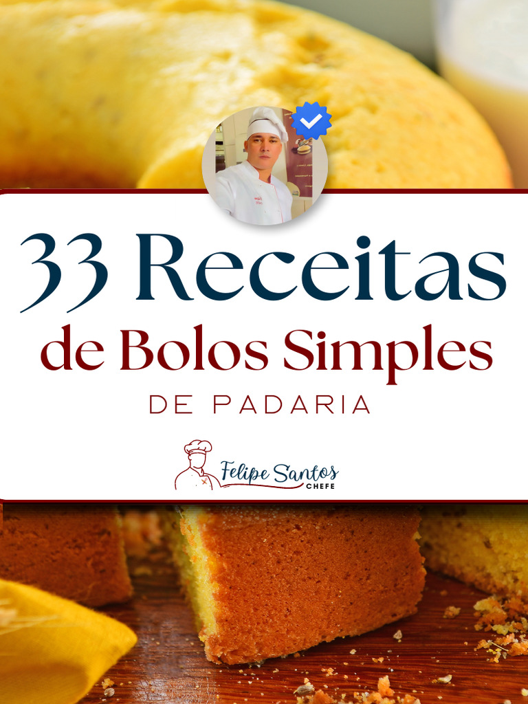 33 Receitas de Bolos Simples | PDF | Creme (gastronomia) | Bolos