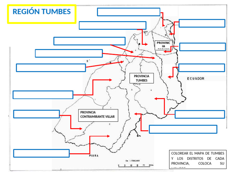 Mapa y Distritos de Tumbes | PDF