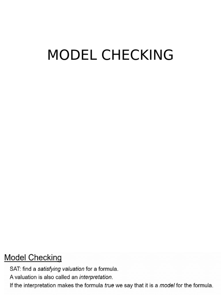 Model Checking | PDF