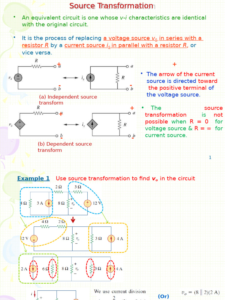 Source Transformation Theorem | PDF