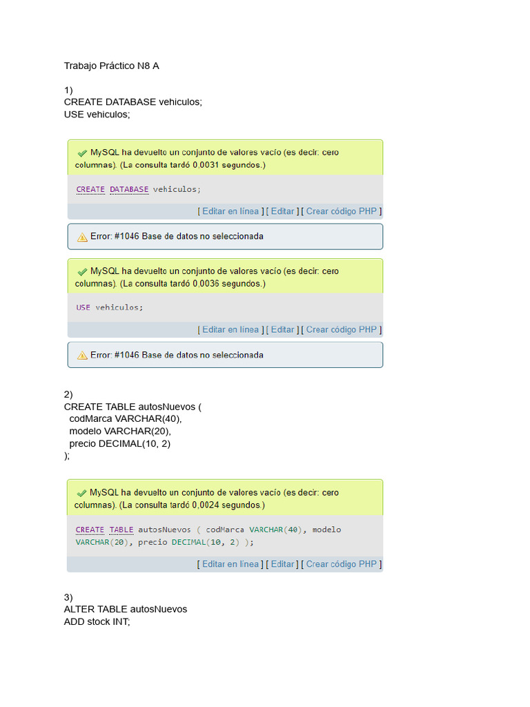 Trabajo Pr-Ctico N8 A | PDF | Informática