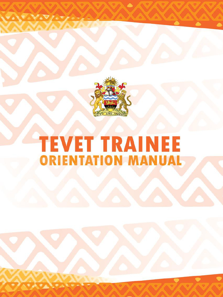 TEVET Trainee Orientation Manual | PDF | Management Of Hiv/Aids ...