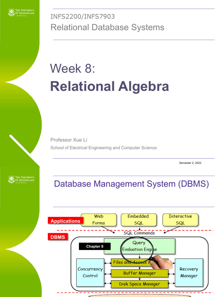 Week08-RA | PDF | Relational Model | Relational Database