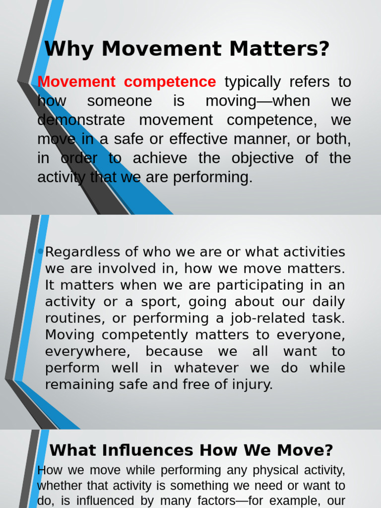 3rd Why Movement Matters | PDF | Anatomical Terms Of Motion