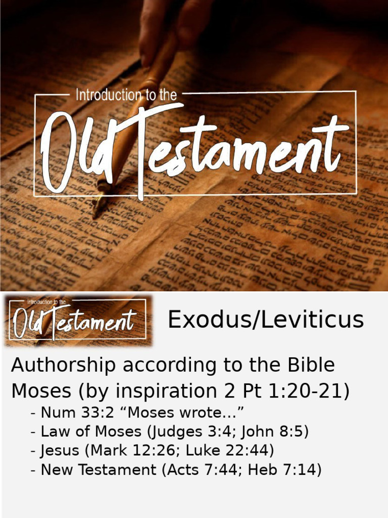 Exodus and Leviticus Overview | PDF | Book Of Leviticus | The Exodus