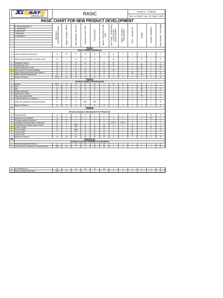 F-530-002 Rasic Chart | PDF | Engineering | Evaluation Methods