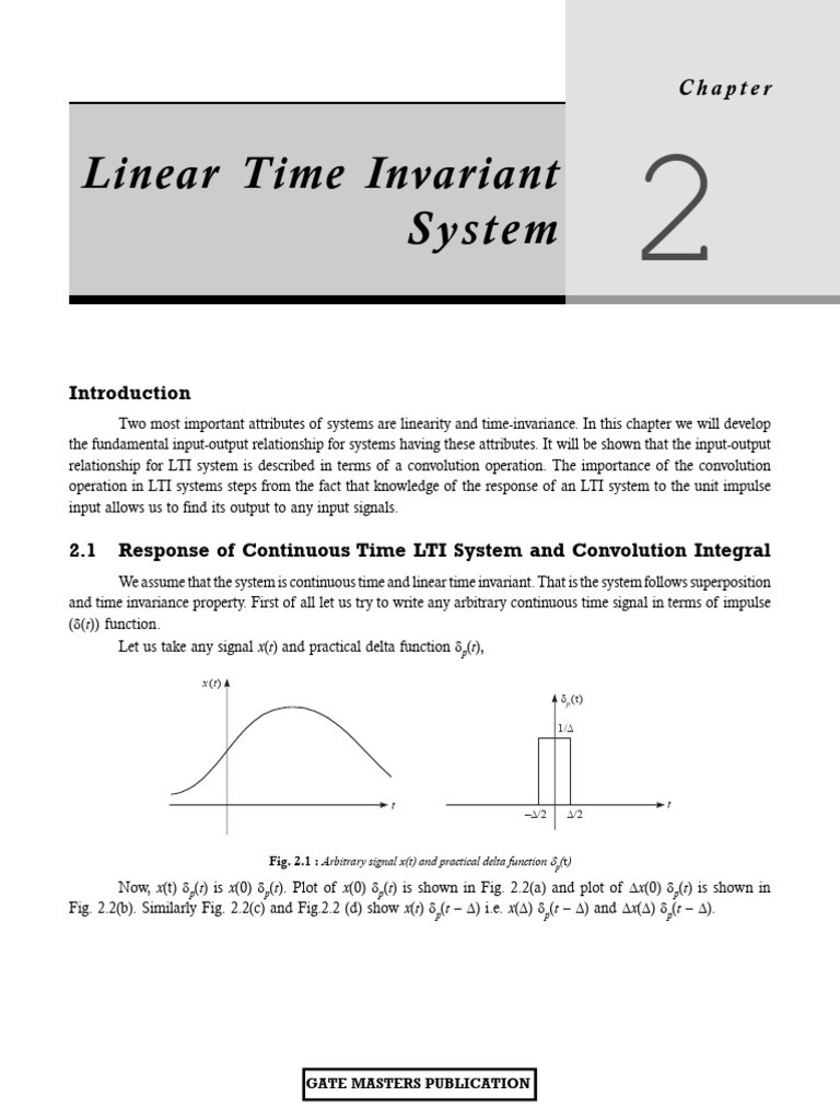 LTI Systems: Convolution Explained | PDF | Convolution | Mathematical Physics