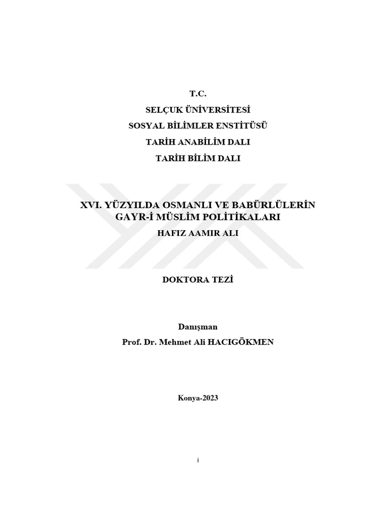 Osmanli Ve Baburlulerin Gayr I Muslim Po | PDF