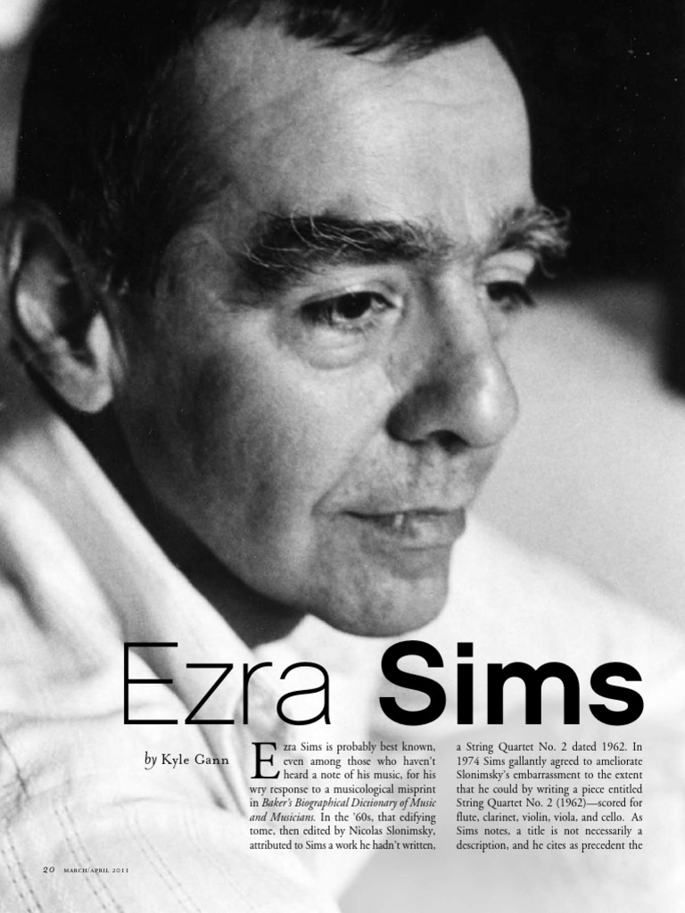 Ezra Sims CMAGann | PDF | Pitch (Music) | Elements Of Music